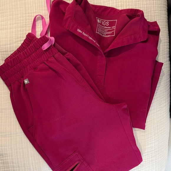 Figs | Tops | Figs Fuchsia Rafaela Top | Poshmark